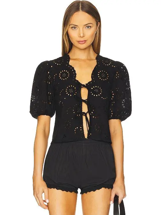 Heartloom Roxana Top In . Also - Black