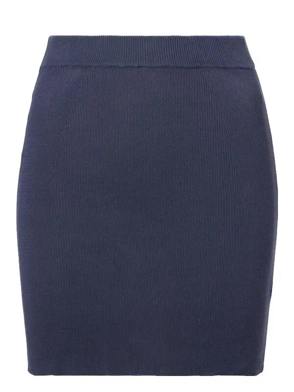 VIVIENNE WESTWOOD Ribbed Mini Skirt - Blue