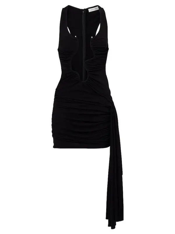 Christopher Esber Salacia Draped Minidress - Black
