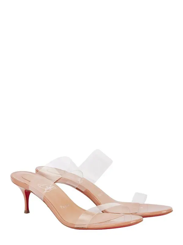 CHRISTIAN LOUBOUTIN Blush/lin Blush Stiletto Sandals - Transparent