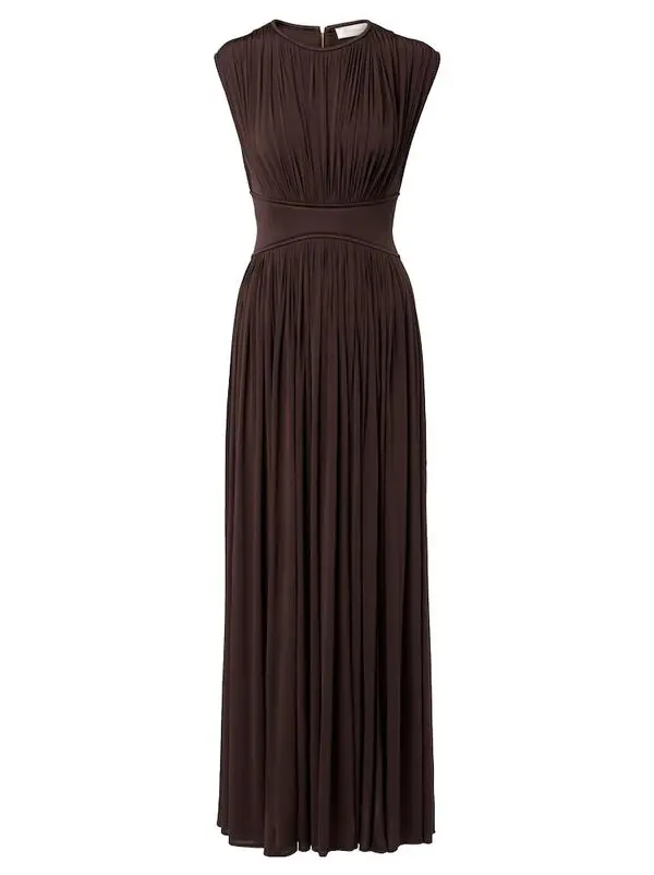 Zimmermann Illuminate Gathered Maxi Dress - Brown
