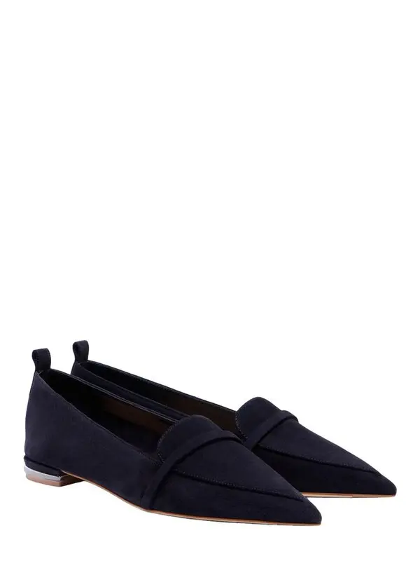 MALONE SOULIERS Dora Suede Loafers - Blue