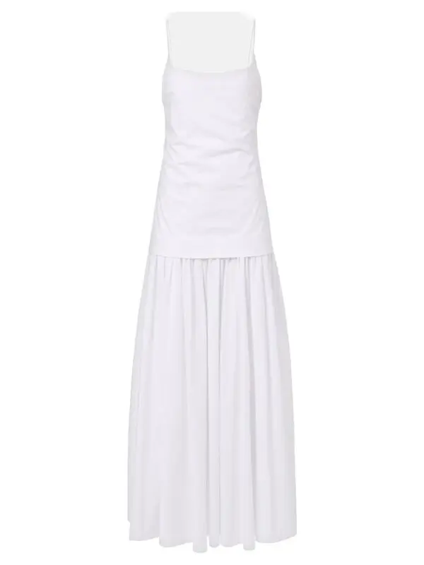 Staud Ari Cotton Maxi Dress - White