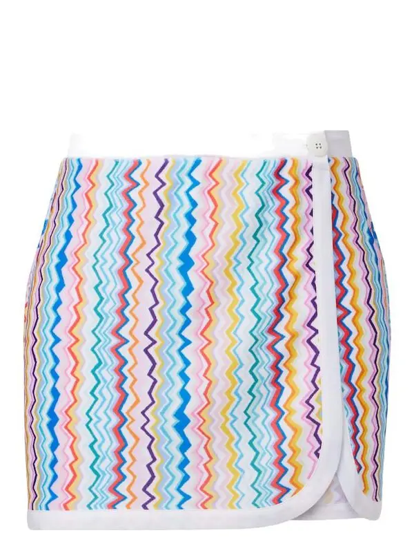Missoni Zigzag Terry Jersey Mini Skirt - Multicoloured