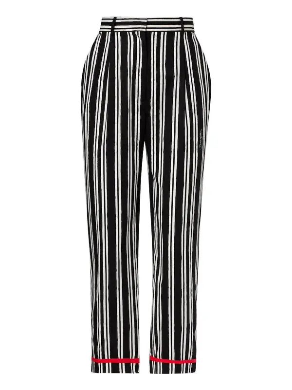 Dolce & Gabbana Striped Cotton Tailored Trousers - Multicoloured