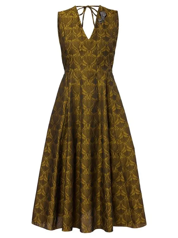 Max Mara Lauren Midi Dress - Gold