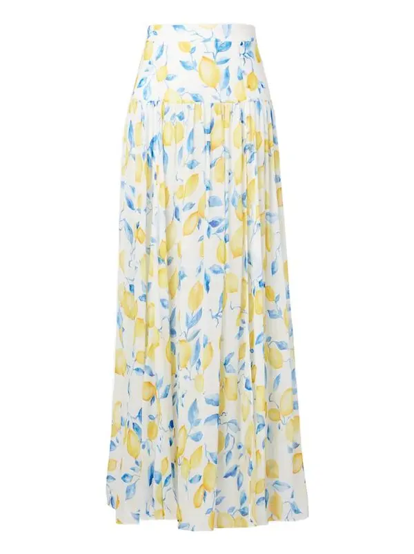 ALEXANDRA MIRO Jamie Sheer Maxi Skirt - White