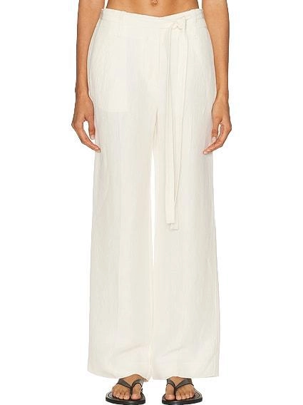 Proenza Schouler Maggi Wide Leg Trousers - Ecru