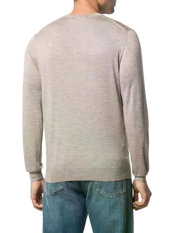 CRUCIANI Long-sleeve V-neck Jumper - Neutrals