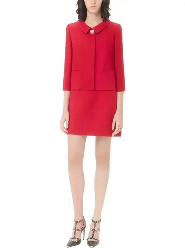 Valentino Garavani Crepe Couture Jacket - Red