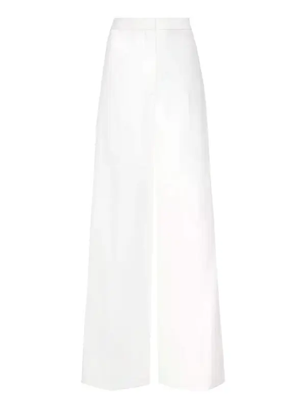 Stella McCartney Wide-leg Wool Trousers - Neutrals