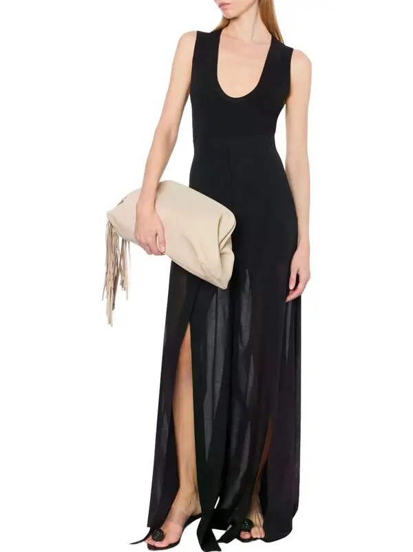 Philosophy Di Lorenzo Serafini Semi-sheer Trousers - Black