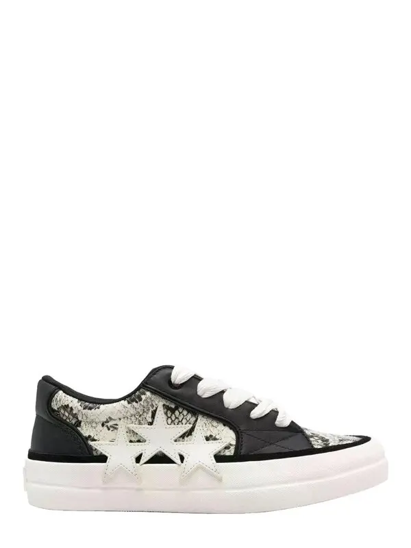 Amiri Sunset Skate Sneakers With Python Print Panels - Black