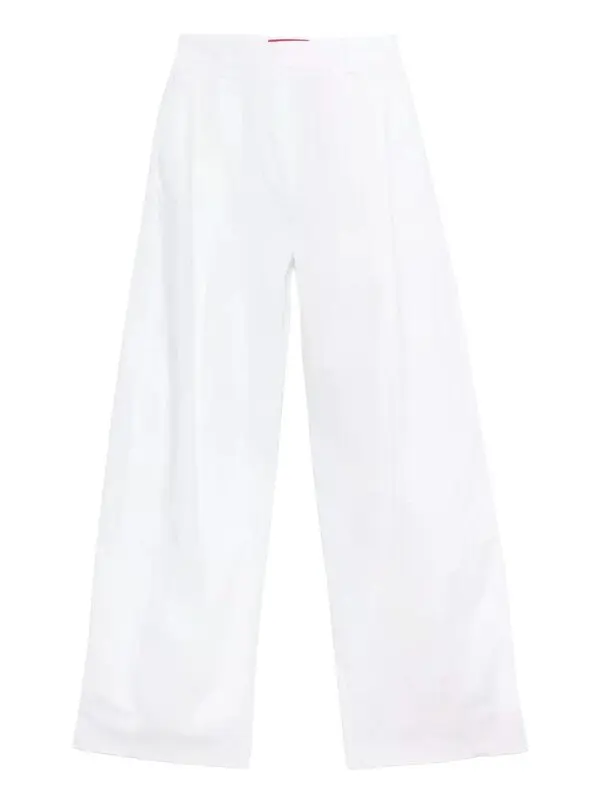 THELATEST Pleated Wide-leg Trousers - White