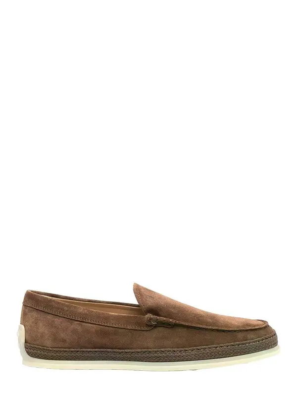 TOD'S Espadrille-detail Loafers - Brown