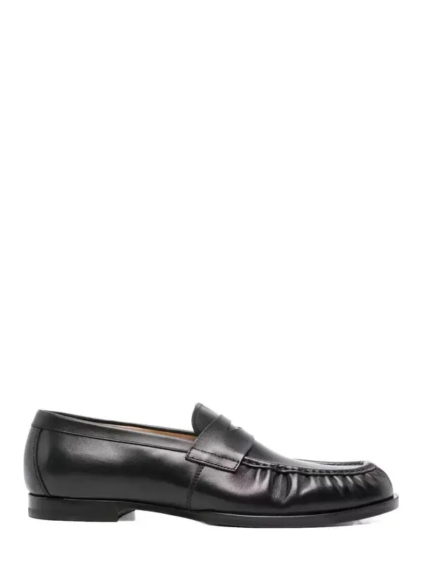 SCAROSSO Fred Leather Loafers - Black