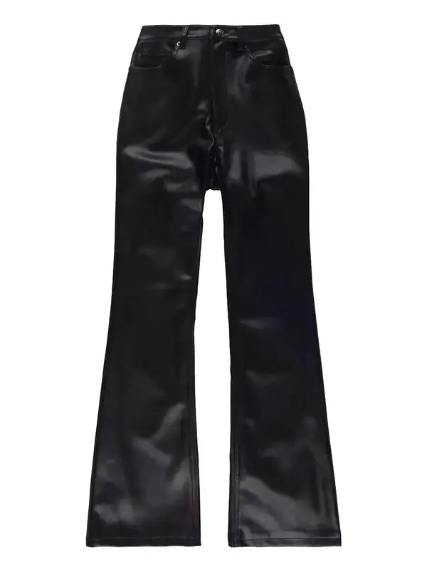 Ksubi Faux-leather Flared Trousers - Black