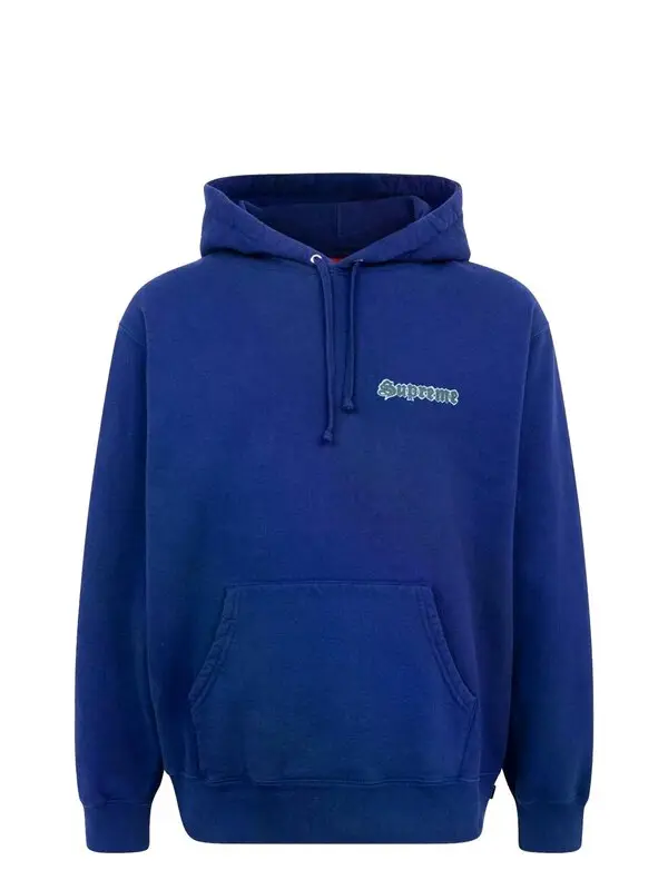 Supreme Love Logo-print Hoodie - Blue