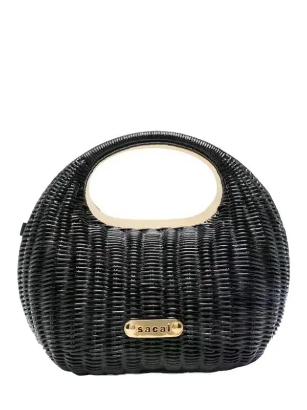 Sacai Logo-plaque Mini Bag - Black