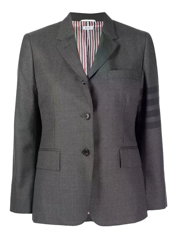 Thom Browne 4-bar Single-breasted Blazer - Grey
