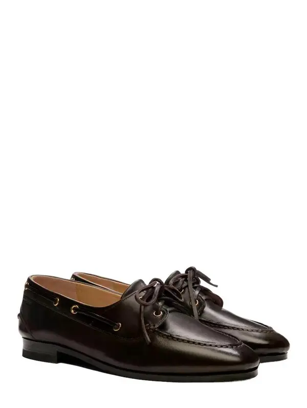 Bally Plume Leather Loafers - Brown