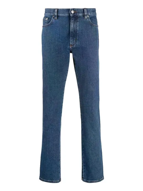 Zegna Roccia Slim-fit Jeans - Blue