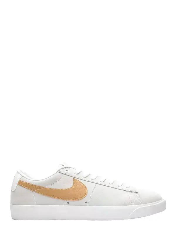 Nike Sb Blazer Low Grey/yellow Sneakers - Neutrals