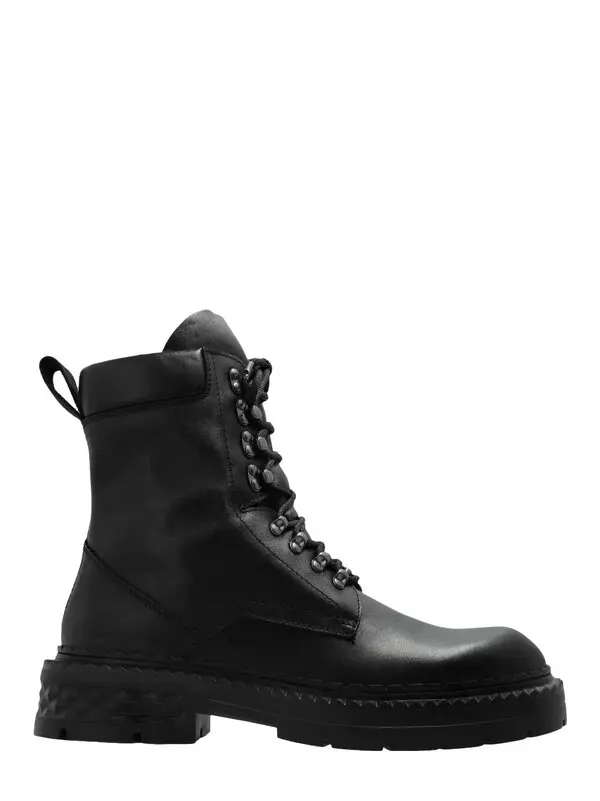 JIMMY CHOO Marlow Calf Leather Lace-up Boots - Black