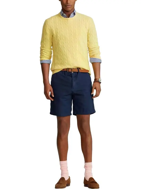 Polo Ralph Lauren Maritime Cotton-linen Blend Shorts - Blue