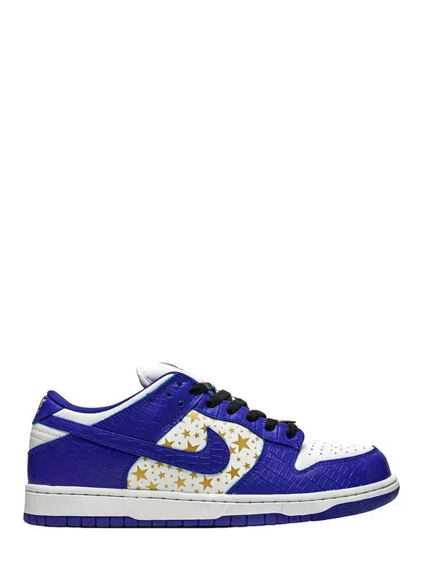 Nike X Supreme Sb Dunk Low Stars/hyper Sneakers - Blue