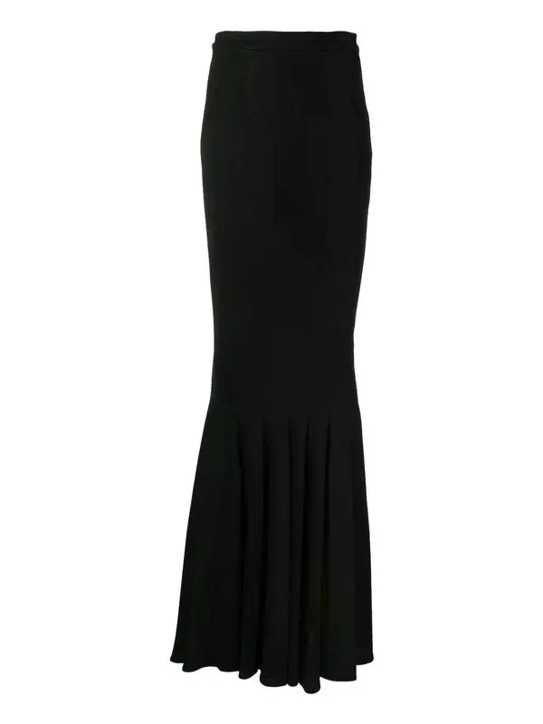 Zuhair Murad Stretch-jersey Long Mermaid Skirt - Black