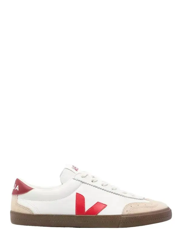VEJA Leather Colour-block Panelled Sneakers - Neutrals