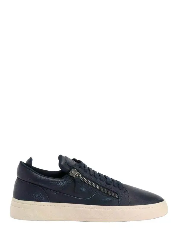 GIUSEPPE ZANOTTI Gz94 Double-zip Low-top Sneakers - Blue