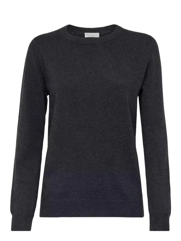 Brunello Cucinelli Cashmere Crew Neck Jumper - Grey