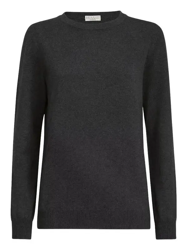 Brunello Cucinelli Cashmere Crew Neck Jumper - Grey