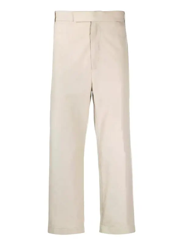 Thom Browne Typewriter Cloth Straight Trousers - Neutrals