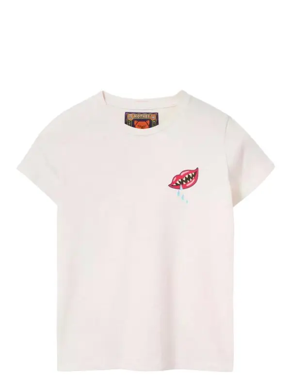 La DoubleJ X Mother Embroidered Graphic T-shirt - Neutrals