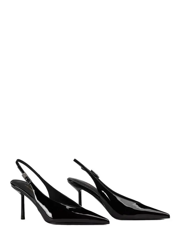 LE SILLA Clivage Leather Pumps - Black