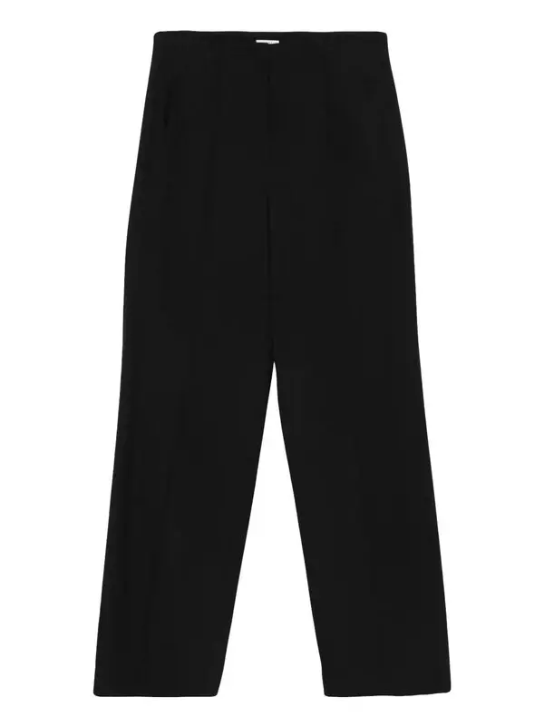 Brunello Cucinelli Twill Weave Tapered Leg Trousers - Black