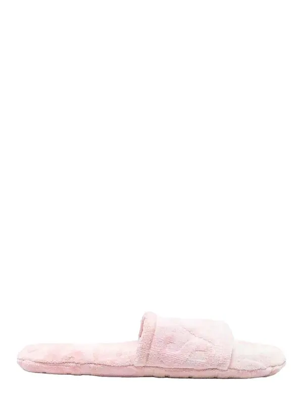 Versace Allover Terry Towelling Slippers - Pink