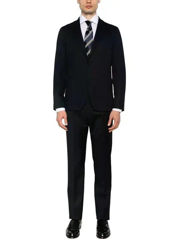 Tagliatore Single-breasted Blazer - Blue