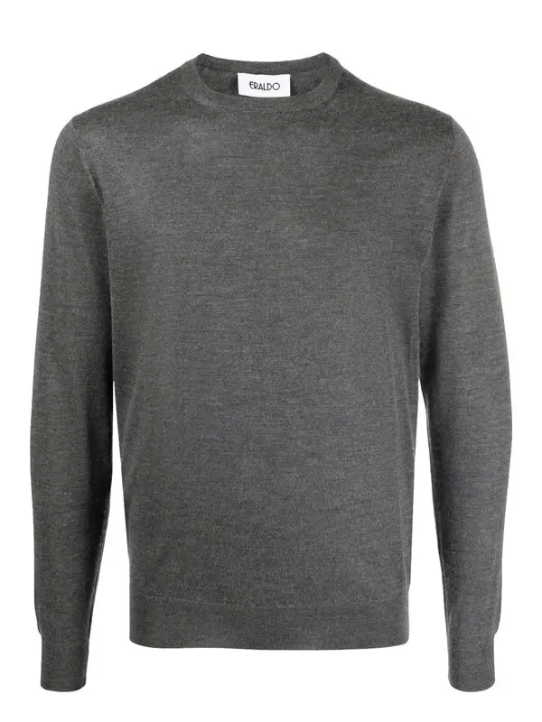 ERALDO Crew-neck Cashmere-blend Jumper - Grey