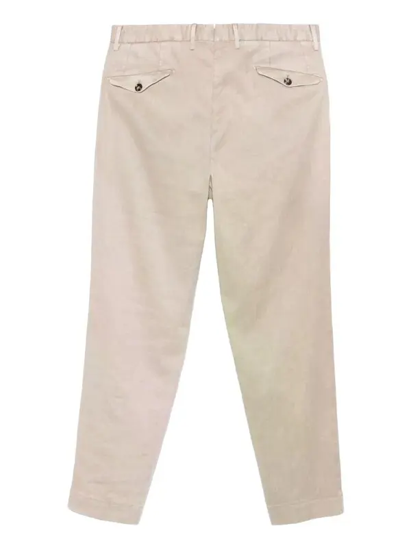 DELL'OGLIO Pressed-crease Trousers - Neutrals
