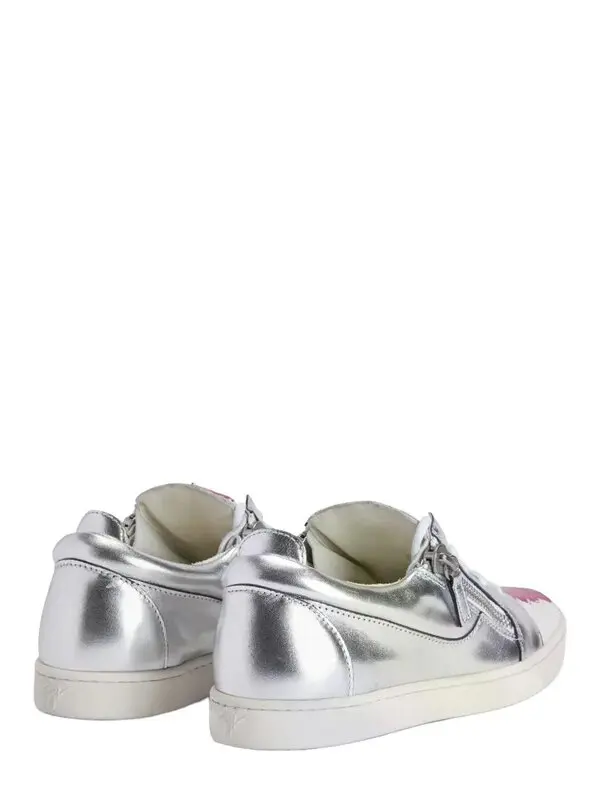 GIUSEPPE ZANOTTI Nicki Zip-up Sneakers - Silver