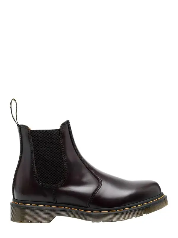 Dr. Martens Slip-on Leather Boots - Red