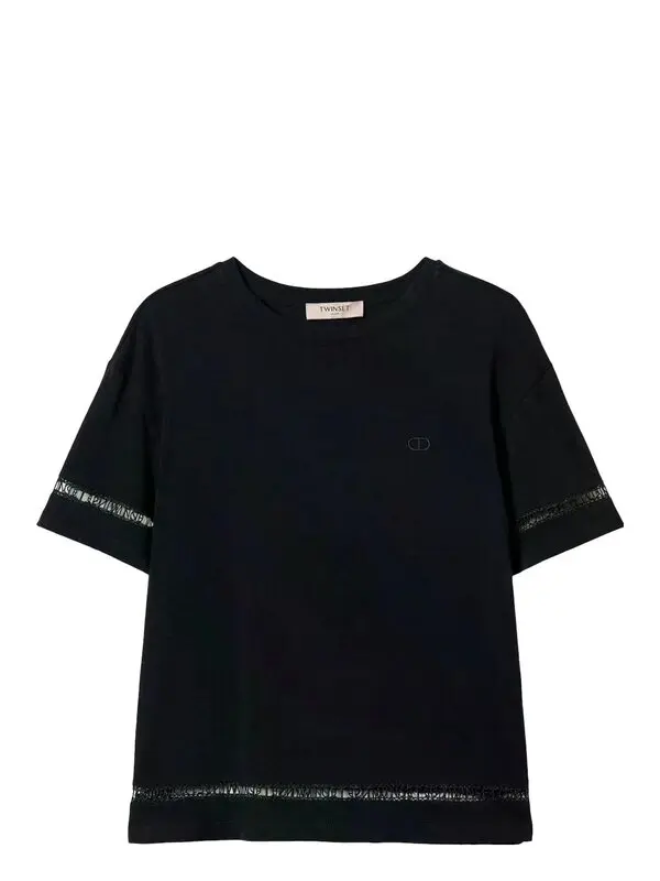 TWINSET Logo-embroidered T-shirt - Black