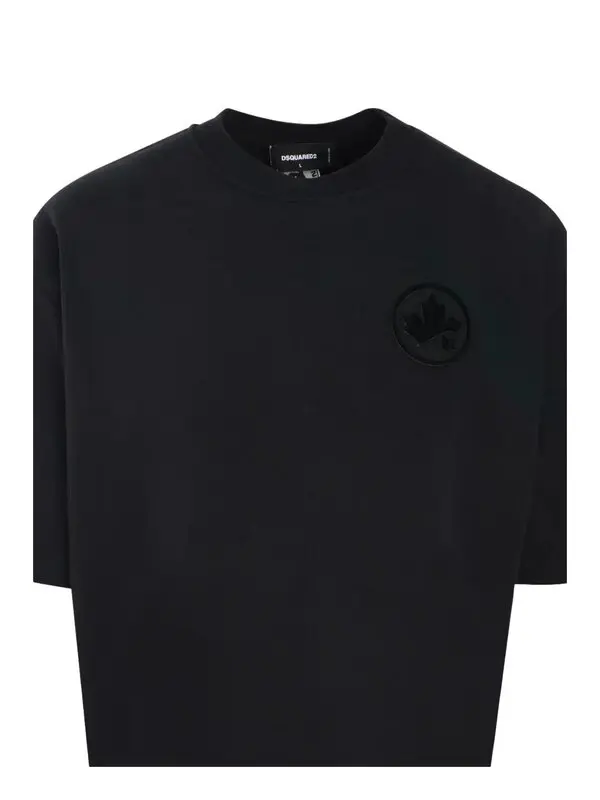 Dsquared2 Logo-appliqué T-shirt - Black