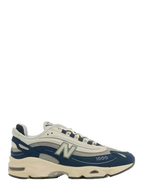 NEW BALANCE 1000 Lace-up Mesh Panelled Sneakers - Blue