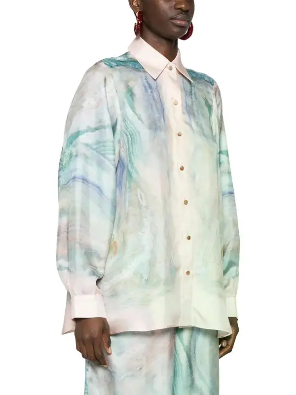 Zimmermann The Illuminate Shirt - Blue