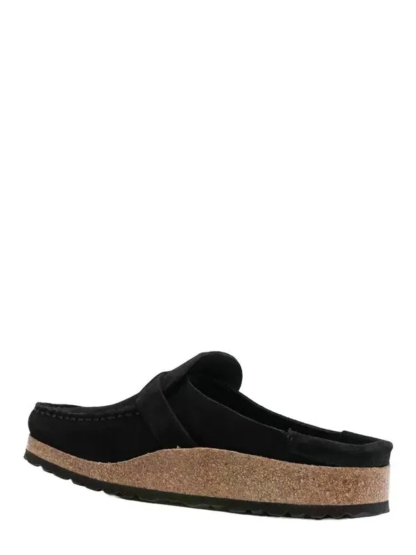 BIRKENSTOCK Closed-toe Suede Mules - Black